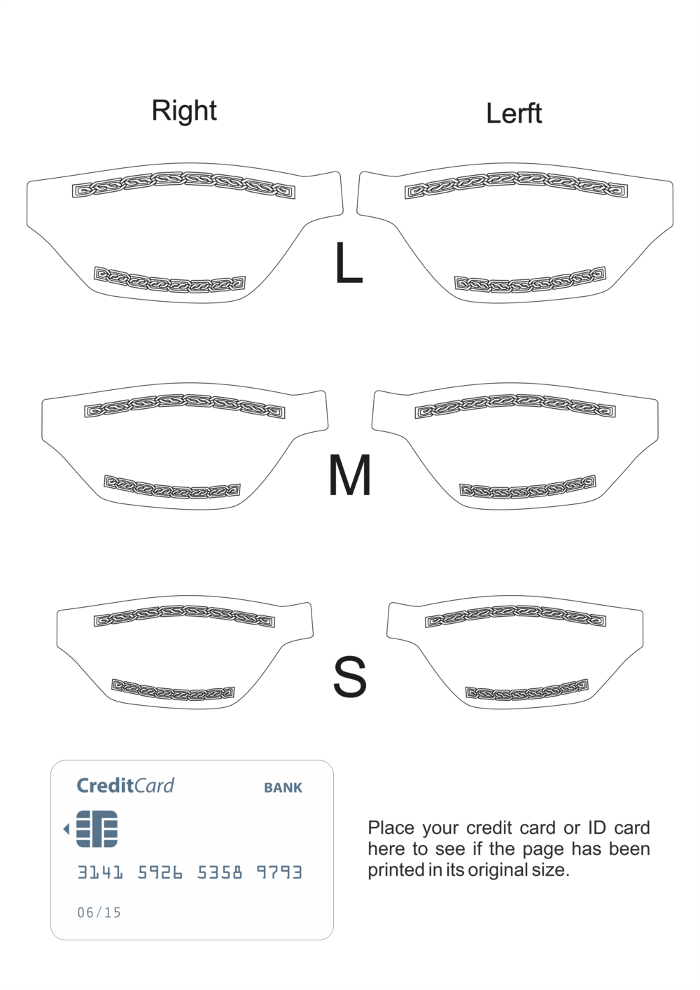Size Guide - read how to choose eyepatches on our website